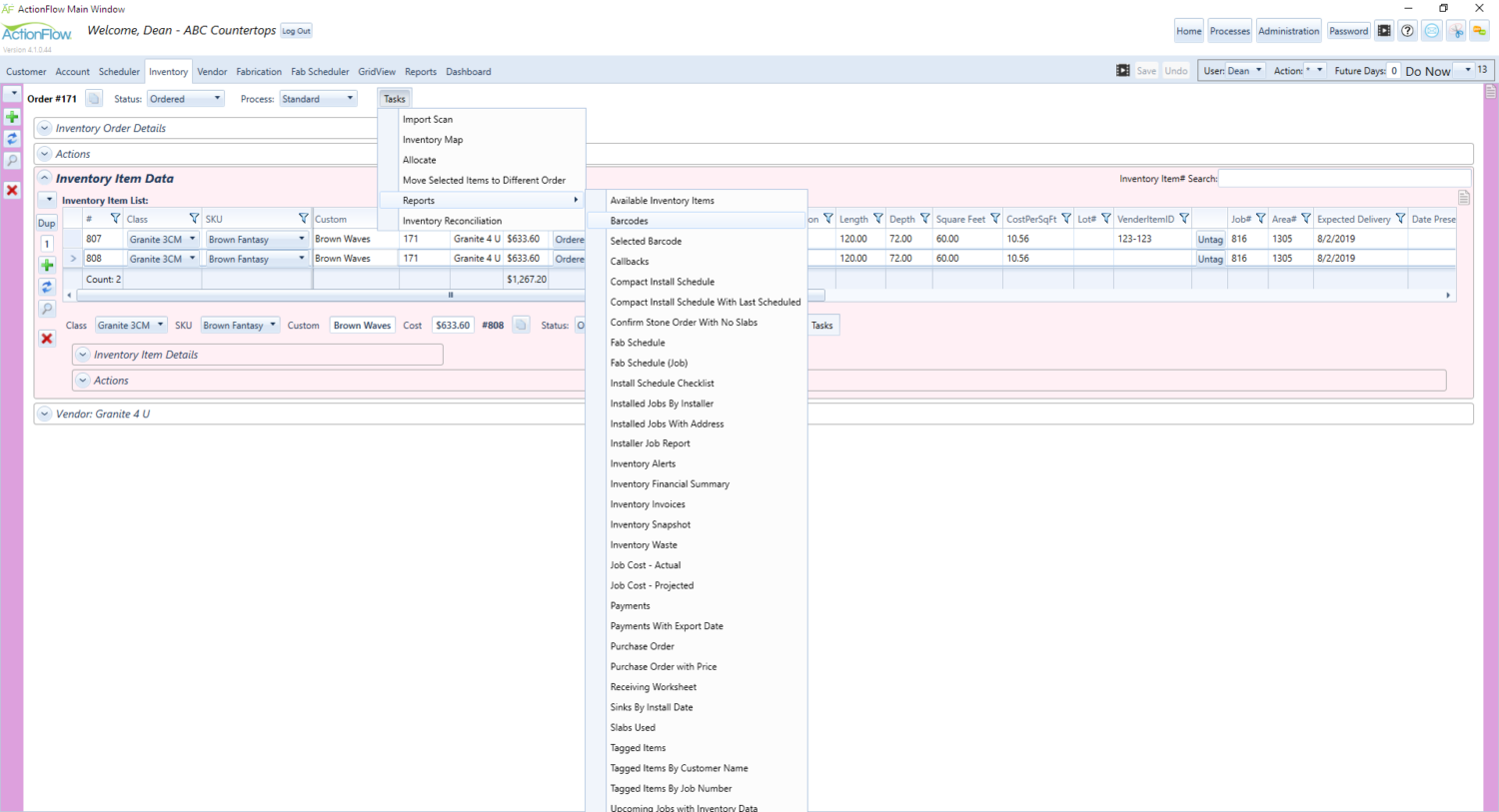 Inventory Barcode System | ActionFlow