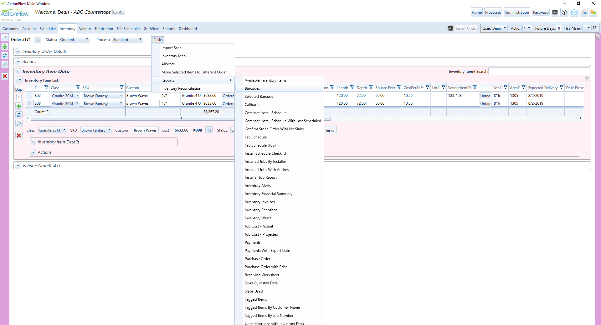 Inventory Barcode System | ActionFlow