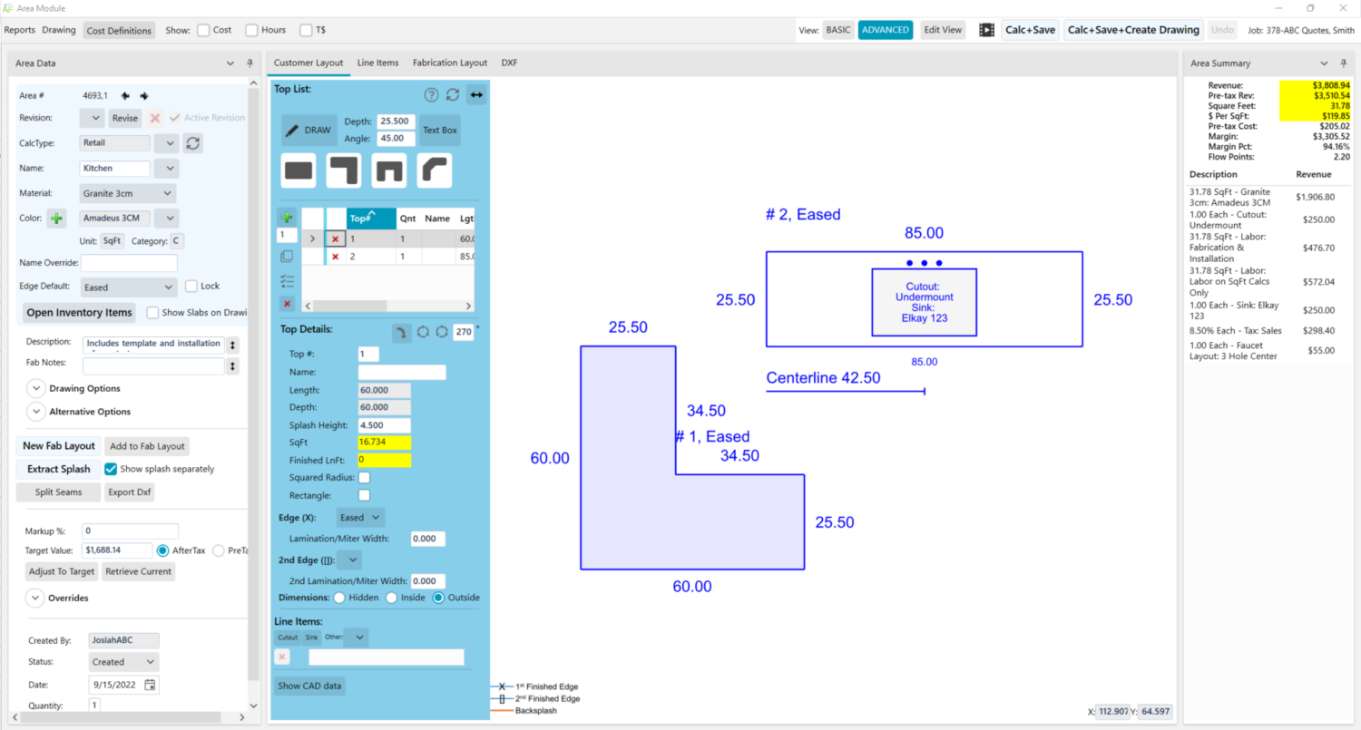 Countertop Quote Software | ActionFlow