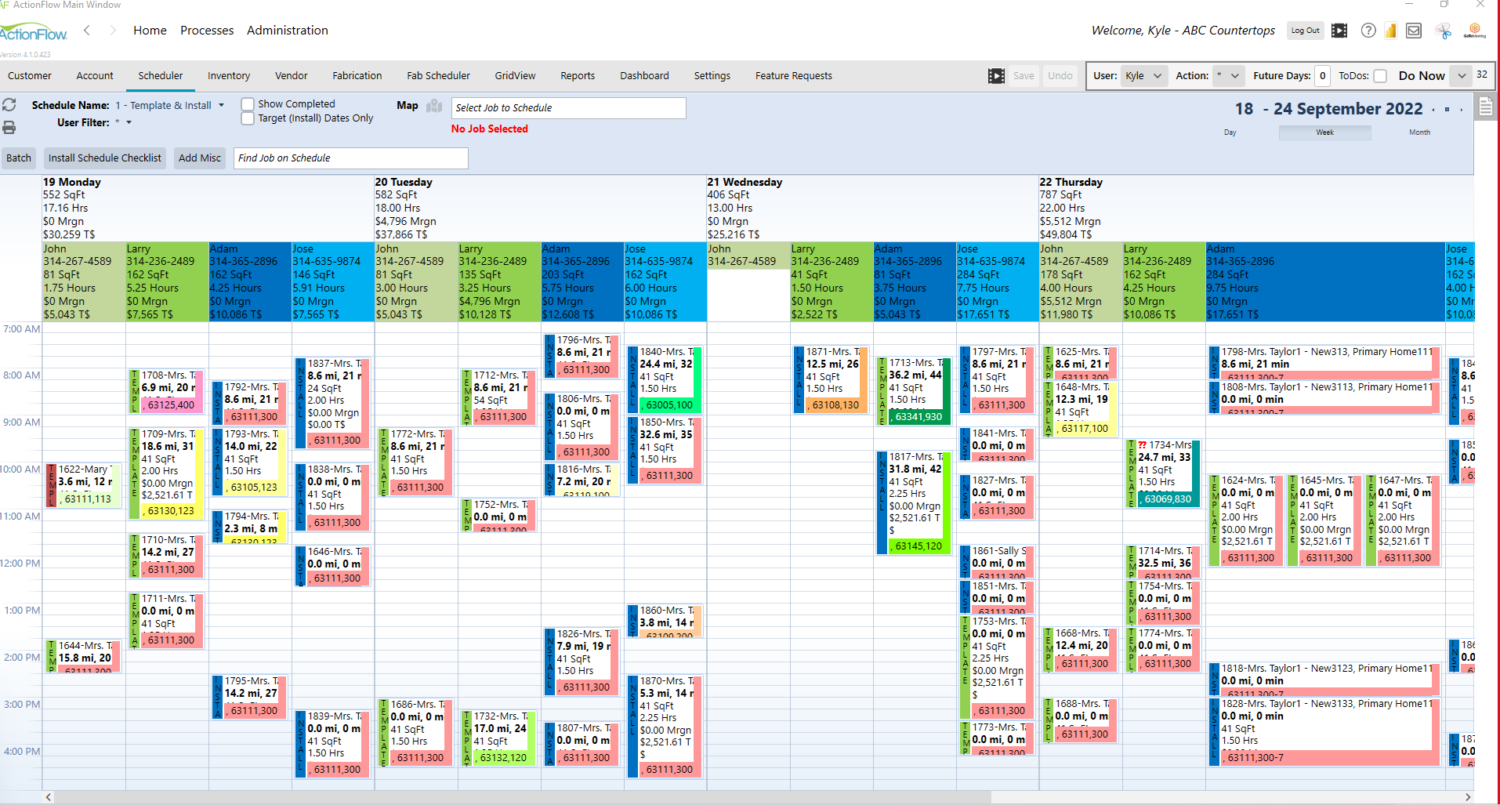 Production Scheduling Software | ActionFlow