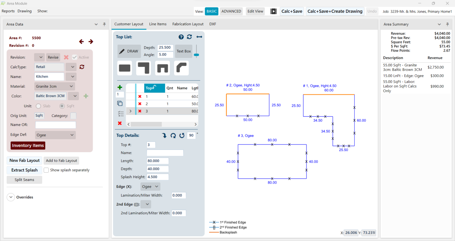 Countertop Quote Software | ActionFlow